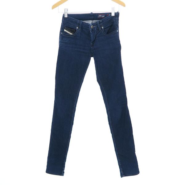 ■詳細情報ブランドディーゼル商品タイプボトムスランクB色紺素材綿90%　ポリエステル8%　ポリウレタン2%性別レディース■当店の程度説明■コメント■採寸#23　W64cm　H76cm　股下80cm　渡り幅44cm　裾幅24cm　スリット長さ...