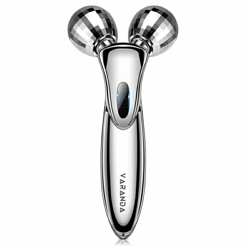 【製品説明】 品名：美容ローラー?美顔器 サイズ：165×80×65mm 重量：170g 素材：エコABS+ソーラー光板 輝く流れをもっと強調させるようなデザインで手にしっくりと馴染む流線型のボディになっています。鏡面仕上げされた本体は高級...