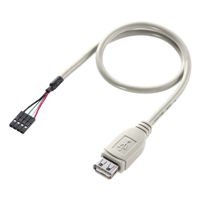 商品詳細マザーボード用のUSBコネクタを外付用USB Aコネクタメスに変換するケーブル。特長●マザーボード用のUSBコネクタを外付用USB Aコネクタメスに変換するケーブルです。●USB2.0に対応しています。仕様■コネクタ：USB Aコネ...