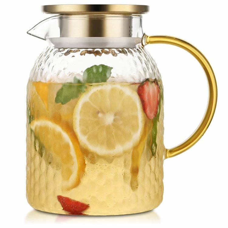 【商品コード】：y813629 【カラー】 透明 1L【シルバーステンレス蓋】、1L【ゴールドステンレス蓋】、1L【木ステンレス蓋】、1.6L【シルバーステンレス蓋】、1.6L【ゴールドステンレス蓋】、1.6L【木ステンレス蓋】、1.9L【...