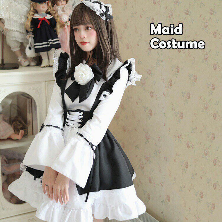 　 　 商品情報 商品名 メイド服 姫袖 ワンピース エプロン カチューシャ レース メイド レディース ワンピ かわいい コスプレ 素材 ポリエステル カラー ブラックサイズ S M L XL 2XL 3XL 4XL 5XL 生産国 中国...