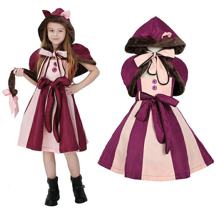 商品名：ハロウィン 衣装 子供 魔女 コスプレ 仮装 コスチューム 素材 カラー サイズ ポリエステル・その他 画像参照 SMLXL 生地の厚さ 透け感 伸縮性 普通 ややあり ややあり 生産国 セット内容 CHINA マント・ワンピース・...