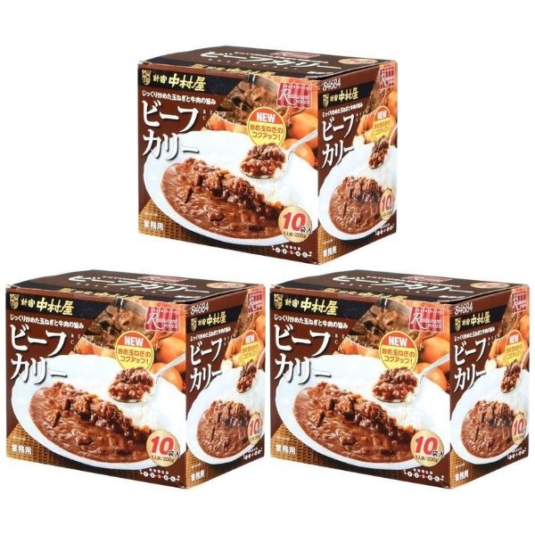 新宿中村屋 ビーフカリー　インスタントカレー 【新宿中村屋 ビーフカリーの商品詳細】 ●受け継がれる味わいに磨きをかけ、長年培ってきたノウハウを活かして仕上げた、炒め玉ねぎと牛肉の旨味が調和した、コク深く、ほのかにスパイスが香るビーフカリー...