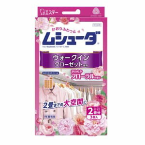 商品説明 ●大切な衣類を約1年間虫からしっかり守ります。 ●2畳までのウォークインクローゼットに対応します。 ●取り替え時期がわかる、おとりかえサインつきです。 ※防カビ剤は配合されておりません。 ●洗いたてのような清潔感のある香りが収納空...