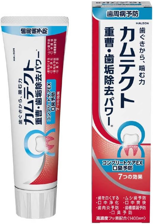製品の特徴 ●歯ぐきからの出血が気になる方のために特別に開発した、健康な歯ぐきと強い歯のためのオールインワンハミガキです。 ●歯ぐきEFP処方の濃密ハミガキは、ホワイトエクストラファインパウダー※1約70％配合で歯垢除去※2。 (※1重曹・...