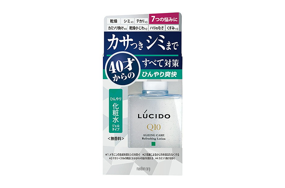 【商品特徴】 40才からのカサつきシミまで全て対策 ひんやり化粧水ジェルタイプ ●年齢とともに気になる、7つの肌悩みに、これ1本でトータルケア＜ひんやり化粧水＞ ＜カサつき対策＞保湿成分を補い、うるおいを閉じ込める。 ＜シミ対策＞メラニンの...