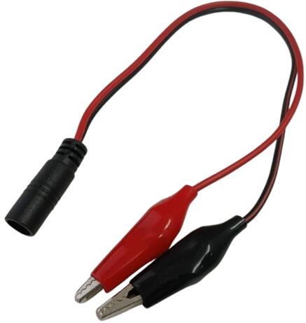 線付きDCコネクタ　オス　18AWG　〜300V　外径φ5.5mm　内径φ2.3mm　コード長約450mm　1本入　＜con-1933＞線付きDCコネクタ　オス　18AWG　〜300V　外径φ5.5mm　内径φ2.3mm　コード長約450m...