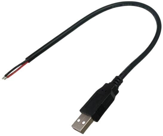 USB-A　コネクタ　→　コード　電源取り　約250mm　1個入　＜con-1922＞USB-A　コネクタ　→　コード　電源取り　約250mm　1個入　＜con-1922＞