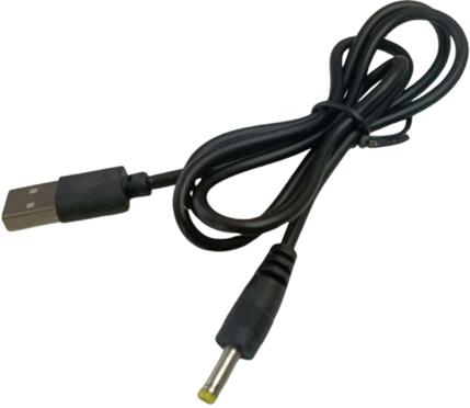 USBコネクタ電源→DCオスコネクタ　外径φ4.0mm　内径φ2.1mm　線長約300mm　各1個入　＜con-1926＞USBコネクタ電源→DCオスコネクタ　外径φ4.0mm　内径φ2.1mm　線長約300mm　各1個入　＜con-1926＞