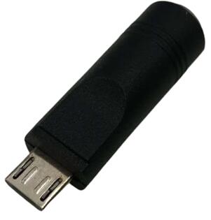 micro USB Type-B　オス　⇔　DCコネクタ　外径φ5.5mm　内径φ2.3mm　メス　1個入　＜con-1913＞micro USB Type-B　オス　⇔　DCコネクタ　外径φ5.5mm　内径φ2.3mm　メス　1個入　＜c...
