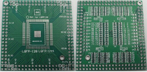 2.54mm変換基板 写真では裏面、表面の両方撮影 1枚の価格 pcb- 100　　TQFP32〜100 0.5mm、TQFP32〜100　0.8 101　　QFN32　0.5mm、QFN40　0.5 102　　...