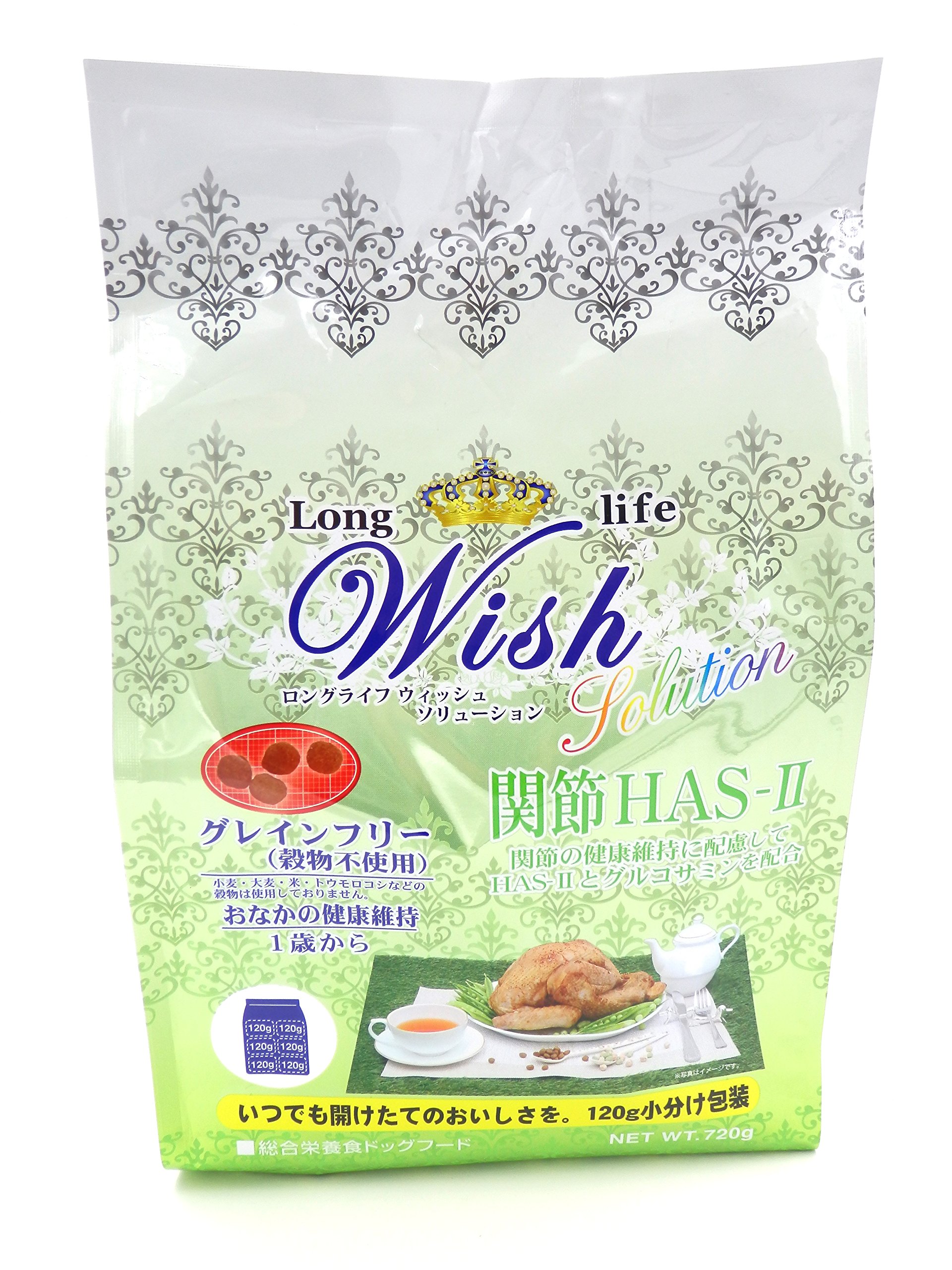 嗜好性の高い七面鳥が主原料のグレインフリーフードです。関節の健康維持に特化したHAS-IIと、関節軟骨の栄養源となるグルコサミンを配合した特別食です。穀物の消化が苦手な犬の為に穀物は一切使用しておりません。ひと袋450gの小分け包装なので、...