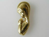 販売単位 : 2個入りサイズ : 25×10mm祈る乙女　真鍮ゴールドカン無しです