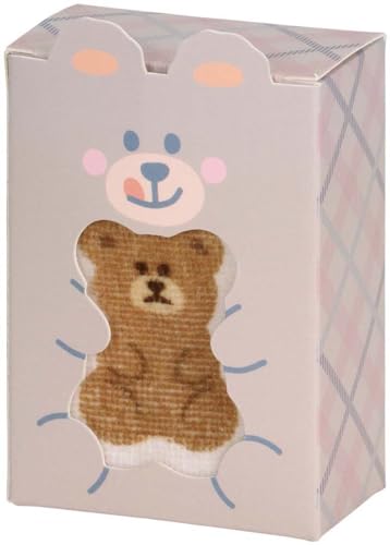 かわいいだっこベアパープル/21×21cm/PTOG1-A・パッケージ個数:1・サイズ:21×21cm・素材・材質:綿100%・原産国：中国かわいらしい紙箱入りプチタオル21cm 可愛いデザインの紙パッケージなので可プレゼントやギフトにも