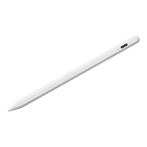 シンプルホワイト/中/PDA-PEN58W・パッケージ個数:1・Apple iPad＆汎用モードの切り替えが可能な充電式タッチペンです。※Apple iPadモードの場合、2018年モデル以降に対応しています。・使用機器本体とのペアリングな...