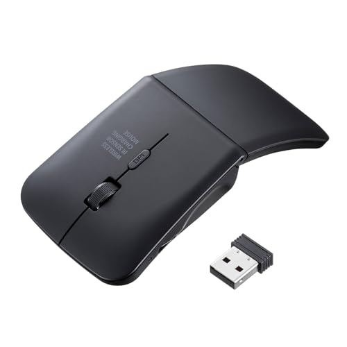 2.4GHzワイヤレスブラック/3ボタン・Type-C充電・ポーチ付/MA-WIS3117BK・Size:3ボタン・Type-C充電・ポーチ付Style:2.4GHzワイヤレス・パッケージ個数:1・持ち運びに便利な約1.8cmの超薄型静音マ...