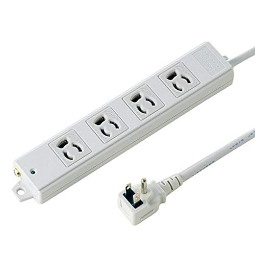 L型(3P)4個口/5m/TAP-K4L-5・Size:5mStyle:L型(3P)Color:4個口・パッケージ個数:1・4個口(3P抜け止め)、VCTFコード仕様、3Pプラグ(絶縁キャップ付き・L型)のタップです。・電源状態が確認できる...