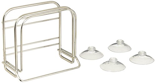 モダンステンレス/11×6.5×10cm(外寸)/SUI-6080・PatternName:壁面用まな板スタンド・パッケージ個数:1・サイズ:11×6.5×10cm・本体:ステンレス鋼、吸盤:塩化ビニル樹脂・生産国:中国厚いまな板と薄いまな...