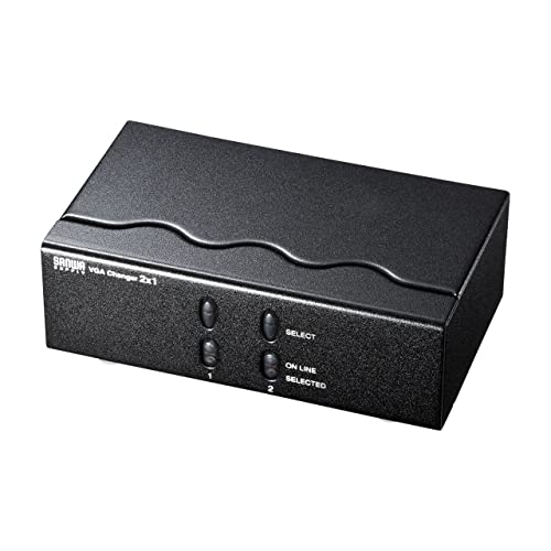 ブラック/-/SW-EV2N2・パッケージ個数:1・パソコン2台のディスプレイ信号/ミニD-sub（HD）15pinを切り替えて1台のディスプレイ、またはプロジェクターなどに表示することができます。・切替器内の信号ロスが限りなくゼロに近い電...