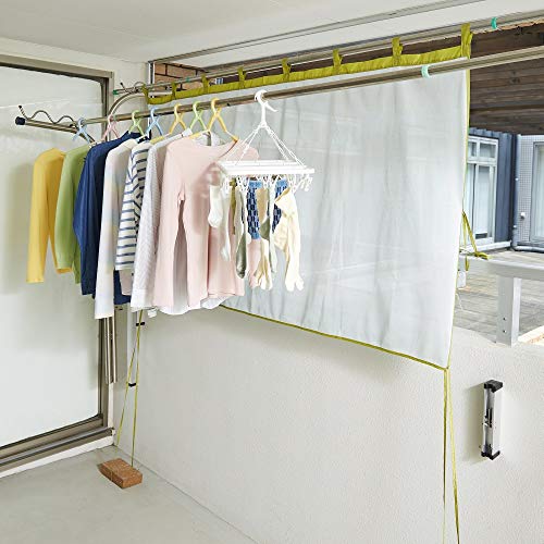 風を通す雨よけベランダカーテン フルメッシュグリーン/丈100 cm x 幅190 cm (1枚組)/1008910・Style:風を通す雨よけベランダカーテン フルメッシュ・パッケージ個数:1・【商品仕様】サイズ/(約)幅190cm×高さ...