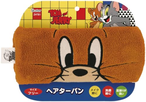 かわいいトム&ジェリー/縦7×横19cm/ZHTB1-A・パッケージ個数:1・サイズ：約19×7×4.5cm・素材・材質:本体=ポリエステル・ナイロン・原産国：中国洗顔時やメイク時にかわいいキャラクターのターバンでしっかり髪をキープ 肌触り...