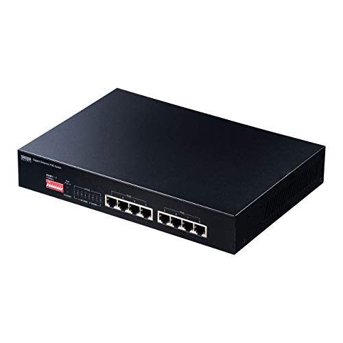 8ポート-/-/LAN-GIGAPOE81・Style:8ポート・パッケージ個数:1・ギガビット、PoE給電対応の8ポートスイッチングハブです。・IEEE 802.3at PoE+に対応しており、1ポート最大30Wの給電が可能です。(全ポー...