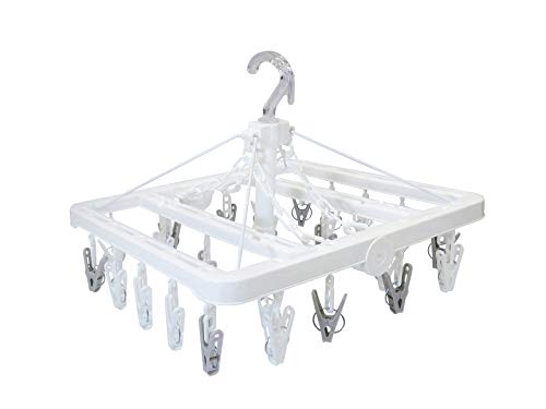 UD小物干しハンガーホワイト/約28×38×34cm/-・Size:約28×38×34cmStyle:UD小物干しハンガー・パッケージ個数:1・素材・材質:(本体)ポリプロピレン、(フック)ポリカーボネート、(ワイヤー)鉄線(ポリエチレン被...