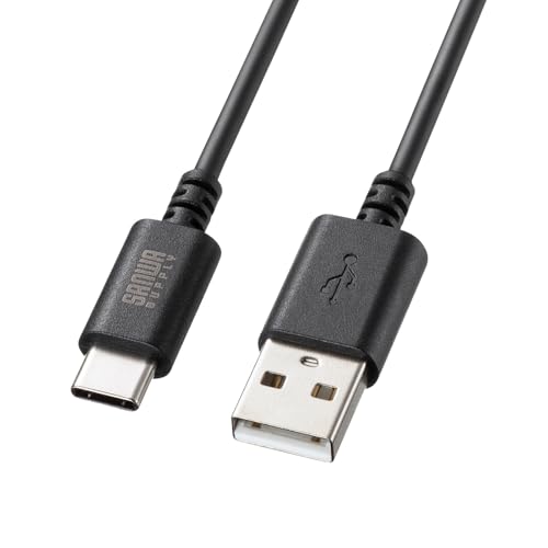 ブラック/1m/KU-CA10BK・Color:ブラックSize:1m・パッケージ個数:1・USBポート（USB2.0 Aコネクタメス）を持つパソコンや充電器、モバイルバッテリー等の機器と、USB Type-Cポートを持つ周辺機器を接続する...