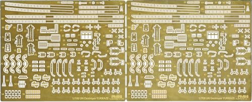 ゴールド/1/700/GUP-121・パッケージ個数:1・プラスチックモデルキット本体は含まれません。組み立てには別途工具等が必要。1/700 艦NEXT 雪風/磯風 専用の純正エッチングパーツです。 手すり、ラッタル、舷梯、電探などを収録...