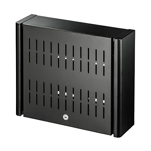 ブラック/幅300×奥行90×高さ250mm/MR-VESA10・パッケージ個数:1・ハードディスクや小型パソコンをディスプレイの背面に収納できるボックスです。・据置き型のサイネージに最適です。・中棚付きでタップも収納できます。（中棚は2段...