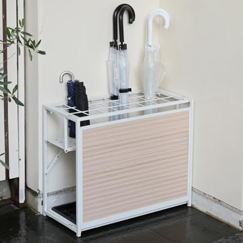 【傘立て】24本ナチュラル/幅57.5/KAUR-24(NA)・Color:ナチュラルStyle:【傘立て】24本・パッケージ個数:1・【折りたたみ傘も収納可能】長傘を24本収納可能な傘立てです。折りたたみ傘用の棚が付いているので、折りたた...