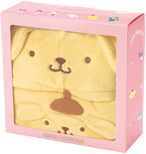 バス用ポムポムプリン/サイズ：ヘアタオル：40×100cm、バスポンチョ：91×110cm/SET1086・Color:ポムポムプリン・パッケージ個数:1・サイズ：ヘアタオル：40×100cm、バスポンチョ：91×110cm・材質：ポリエス...