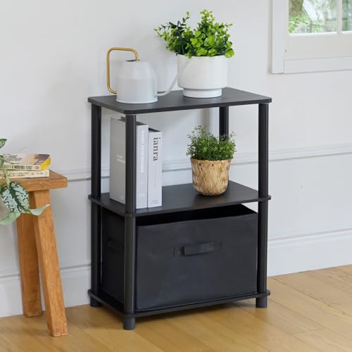 3段ライトダークブラウン/3段/LSR-3(DBR3/BK)・Color:ダークブラウンStyle:3段ライト・パッケージ個数:1・【組立カンタン】工具を使わず、棚板に支柱をくるくるまわして取り付けます。組み立てカンタンなので家具の組立てが...