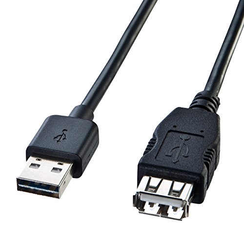 ブラック/3m/KU-REN3・Size:3m・パッケージ個数:1・USB Aコネクタを持つ機器の延長に便利なUSB延長ケーブルです。・※延長するケーブルと合わせて最大5mまで。・USB Aコネクタ(オス)の表・裏を気にせず「両面挿せる」U...