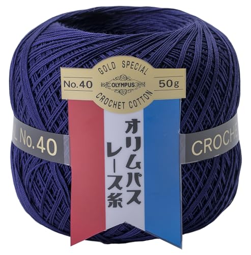 Col.335ダークパープリッシュブルー/50g3玉セット/金票40番50g・Size:50g3玉セットStyle:Col.335・パッケージ個数:1・仕様：1玉 50g約445m 3玉セット・品質：綿（最高級エジプト綿）100％・適正針：...
