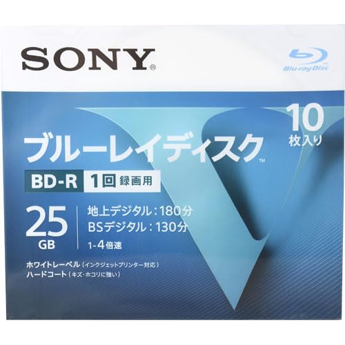-/-/10BNR1VLPS4・パッケージ個数:1・ソニー SONY 25GB 4倍速10枚 10BNR1VLPS4 BD-R BDR・ブラント名: ソニー(SONY)・メーカー名: ソニー・商品の重量: 486 gブルーレイBD-R4倍速...