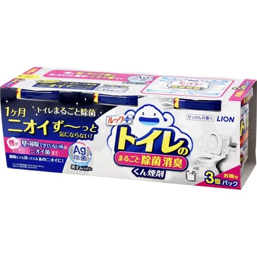 レッド/-/-・パッケージ個数:1・ライオン ルックトイレの除菌消臭くん煙剤 3個商品紹介 クリーナー剤 原材料・成分 商品に記載 使用方法 ●(1)換気を止め、便器のフタと便座をあげる。 ●窓がある場合は閉めて、換気設備を止める。 ●便座...