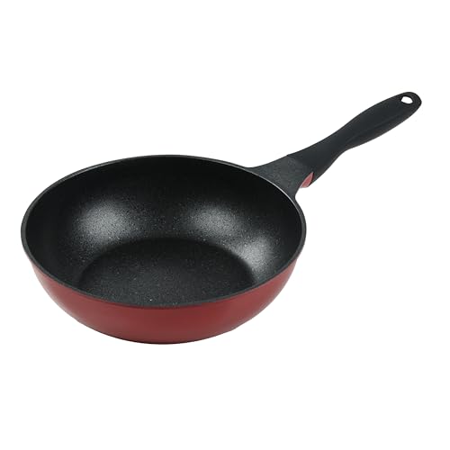 オール熱源対応ロゼ/深型フライパン(24cm)/HC-988・Size:深型フライパン(24cm)Style:オール熱源対応・パッケージ個数:1・製品サイズ:(約)全長43×幅25×高さ10.5cm、本体の深さ/(約)6.8cm・製品重量:...