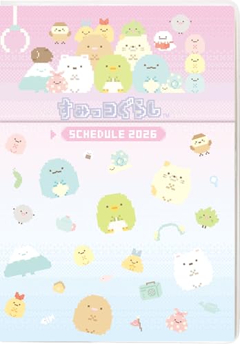 ワイドポケットすみっコぐらし/-/ME67410・Color:すみっコぐらしStyle:ワイドポケット・パッケージ個数:1・【シリーズ】2026年版すみっコぐらし手帳マンスリータイプ・【サイズ】特殊サイズ / W108mm×H155mm×D...