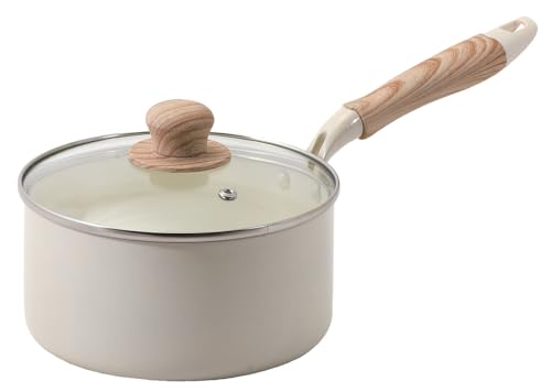 片手鍋ホワイト/2.2 L/HC-870・パッケージ個数:1・製品サイズ:(約)全長35.5×幅19×高さ15cm、満水容量/2.2L、鍋の深さ/(約)8.7cm・製品重量:(約)0.817kg・本体:表面加工:内面/セラミック塗膜加工、外...
