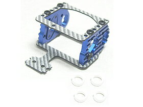 ■□■京商適合シャーシ■□■ ・MR015 MM・MR02 MM ■□■　商品説明　■□■ ・純正プラモーターケースと交換して使用する。 ・質感、剛性、モーター放熱性が向上。 ・Tバー部（ロワープレート）の材質が純正のプラからカーボン板製に...