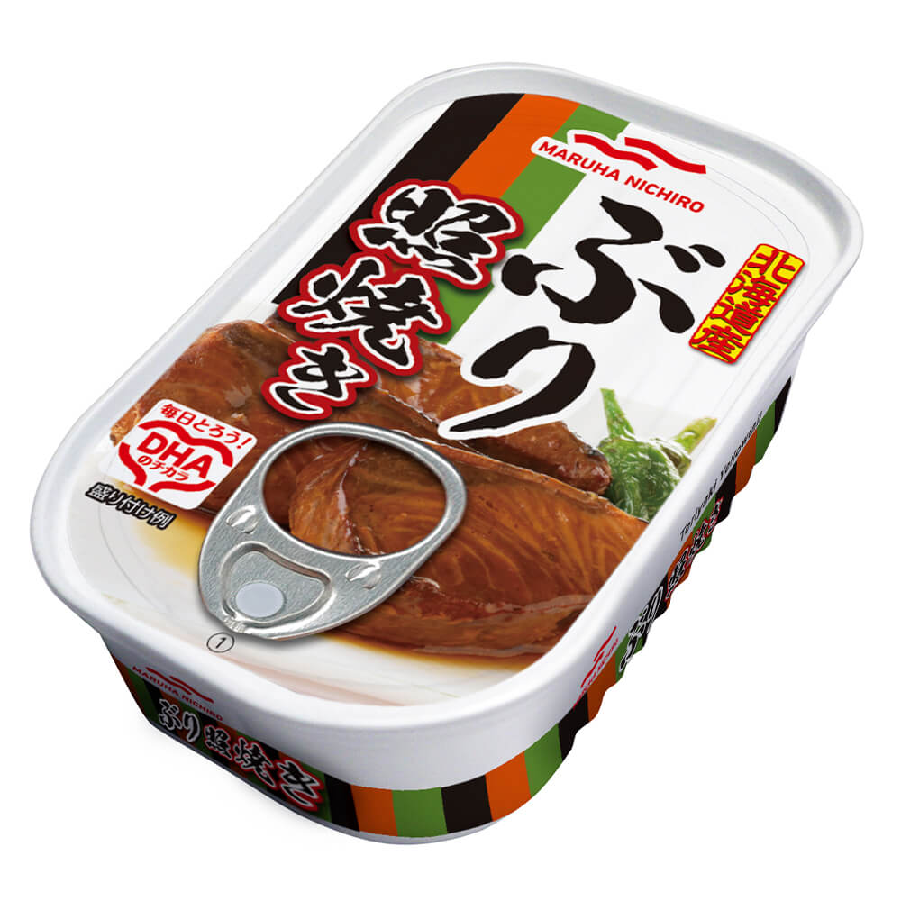 長年愛される緞帳(どんちょう)シリーズのぶり照焼きです。 北海道産天然ブリを直火で焼き上げ、ふっくらした食感に仕上げました。 ブリのおいしさが引き立つ甘辛い照焼きです。 商品名マルハニチロ ぶり照焼き 内容量95g×60缶 原材料ぶり（北海...