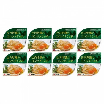 比内地鶏(ササミ)と、国産野菜(コーン・にんじん)を、無添加のコンソメスープでゼリー寄せにしました。食品添加物は使用しておりませんので、安心してお召し上がりいただけます。いつでも、どこでも、お手軽にお楽しみいただけます。そのままでもお召し上...