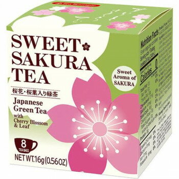 桜花・桜葉入りの緑茶です。※桜花と桜葉は塩抜きをしています。※熱湯の取り扱いには十分ご注意ください。※開封後はお早めにお召し上がりください。内容量16g(2g×8袋)サイズ個装サイズ：26×17×17cm重量個装重量：600g仕様賞味期間：...