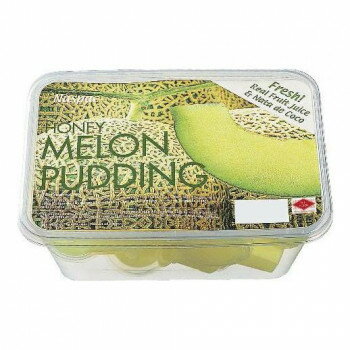 メロンのさわやかな甘さとナタデココのコリコリした食感が味わえる、ひとくちサイズのプリンです。※日本国内のみ販売可能な商品です。海外販売はできません。※プリンやナタデココはそのまま飲み込むとのどに詰まる事があります。小さなお子様やお年寄りの方...