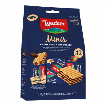 エクアドル産の香り豊かなカカオから生まれたチョコレートクリームを、ウエハースでサンド。内容量120gサイズ幅124×奥行66×高さ195mm個装サイズ：26.6×24×17cm重量131g個装重量：1300g仕様賞味期間：製造日より540日...