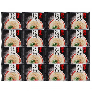博多とんこつラーメンの麺とスープのセットです。※着時間指定不可の商品です。内容量半生麺90g×16、豚骨スープ30g×16サイズ個装サイズ：35.7×36.6×10cm重量個装重量：2710g仕様賞味期間：製造日より90日生産国日本アレルギ...