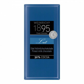 口どけなめらかな32%カカオのミルクチョコレートです。内容量100gサイズ幅90×奥行10×高さ190mm個装サイズ：47×28×34.5cm重量115g個装重量：17000g仕様賞味期間：製造日より480日生産国ドイツ原材料名称：チョコレ...