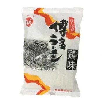 鴨とネギの入った醤油ベースの鶏味。大正7年創業以来、昔ながらの製法(麺を切って、まるでそうめんを干す)で麺を作っております。この干す時の麺の形状は、『鳥志商店独自の鳥志掛け』として意匠登録されています。原料は良質の小麦粉、食塩、地元福岡、浮...