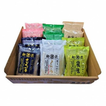 博多中華そばとんこつ、しょうゆ、みそ、しお、鶏味、久留米とんこつ各2食入の詰合せです。6種類とも職人が麺の状態と天候をみくらべて、温度と湿度を調整しながら3日間(約60時間)じっくり熟成乾燥した、小麦の風味豊かでのどごしのよい麺です。化学調...